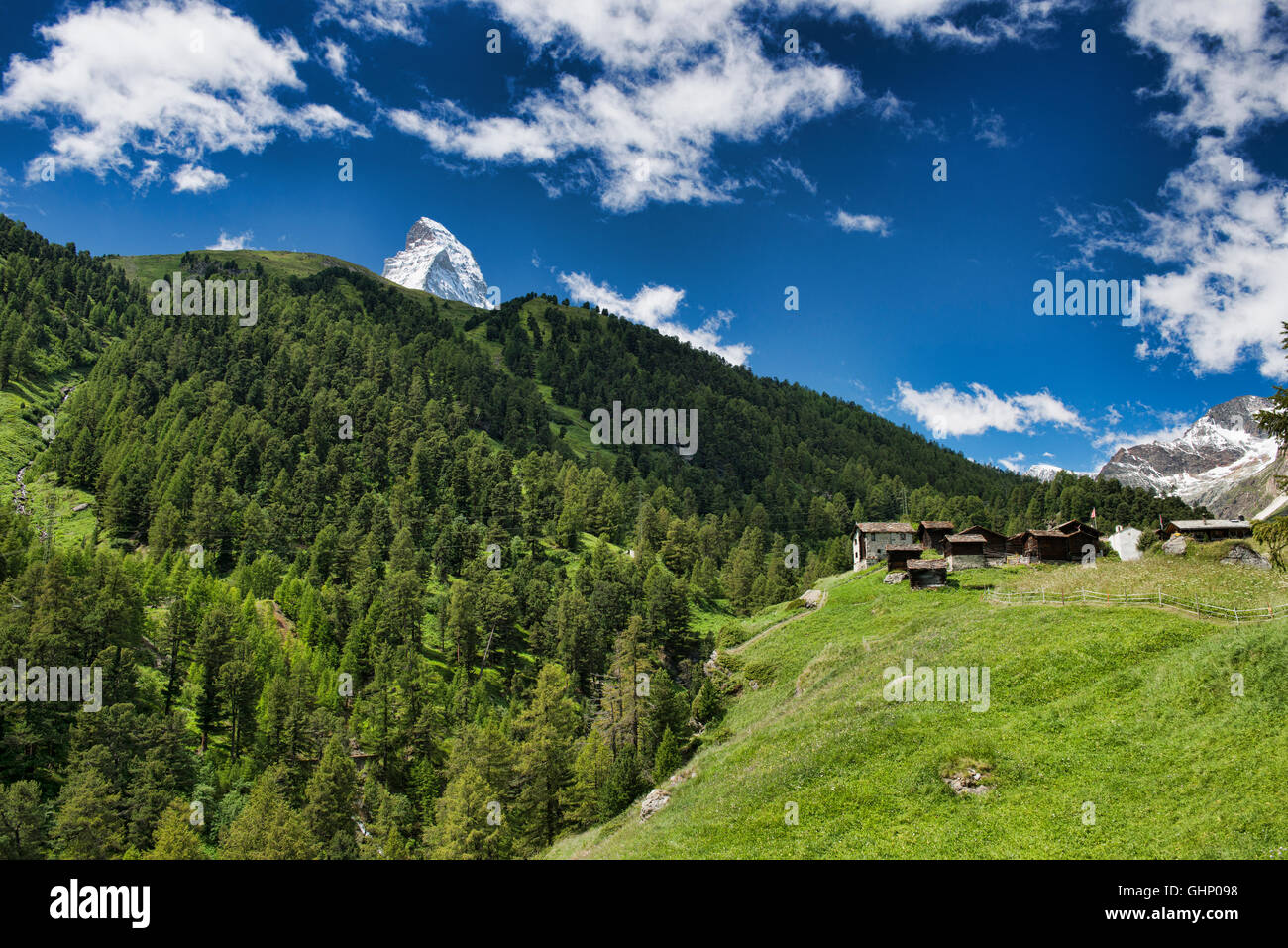 Zermatt matterhorn zmutt switzerland Banque de photographies et d ...