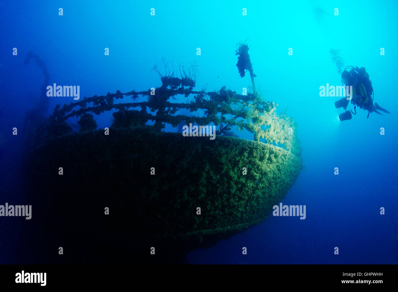 Shipwreck rosalie moller scuba diver Banque de photographies et d ...