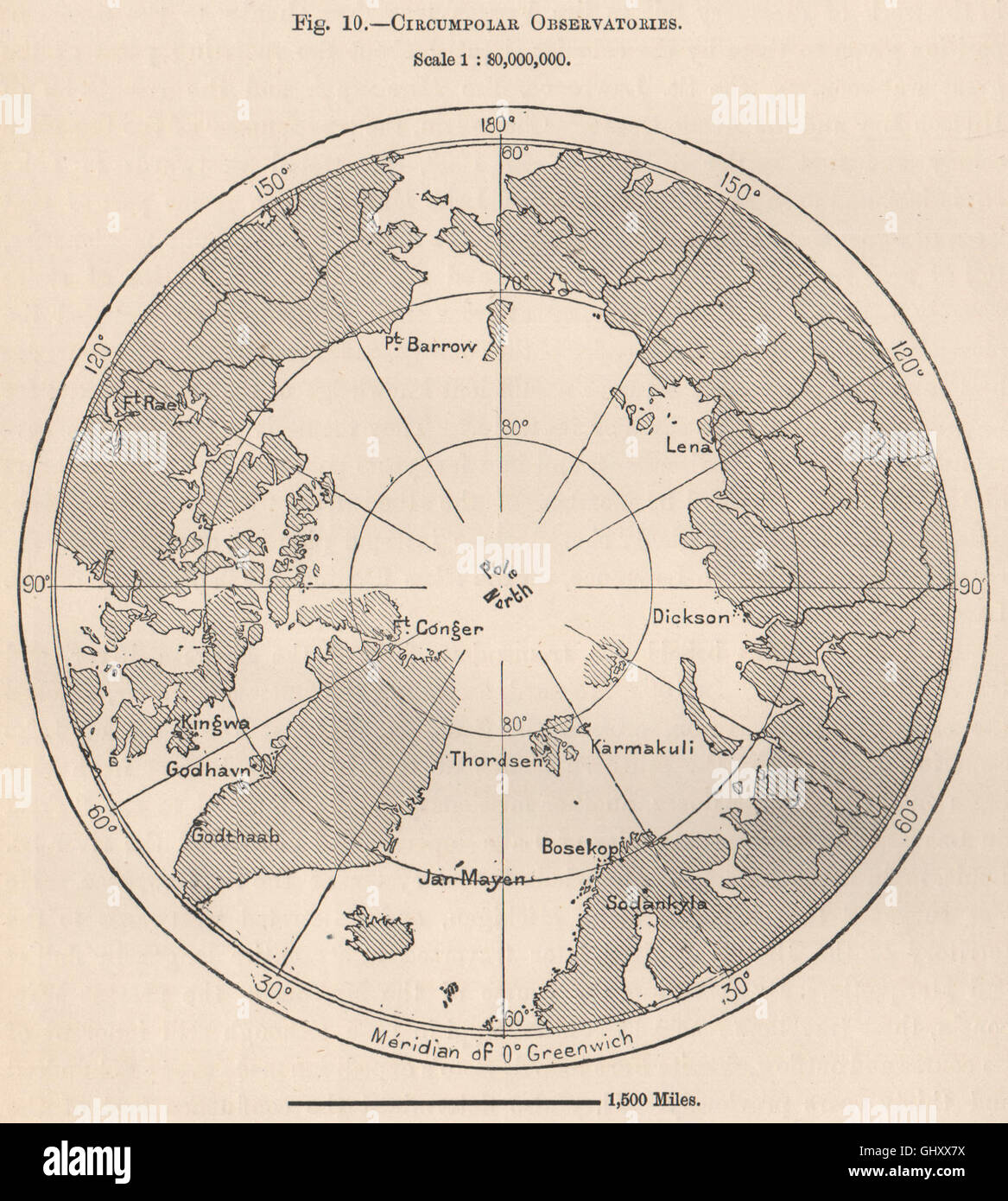Arctic ocean map Banque de photographies et d’images à haute résolution ...
