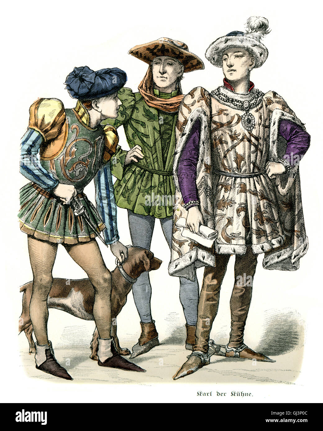 La mode médiévale bourguignonne - milieu du xve siècle. Charles le ...