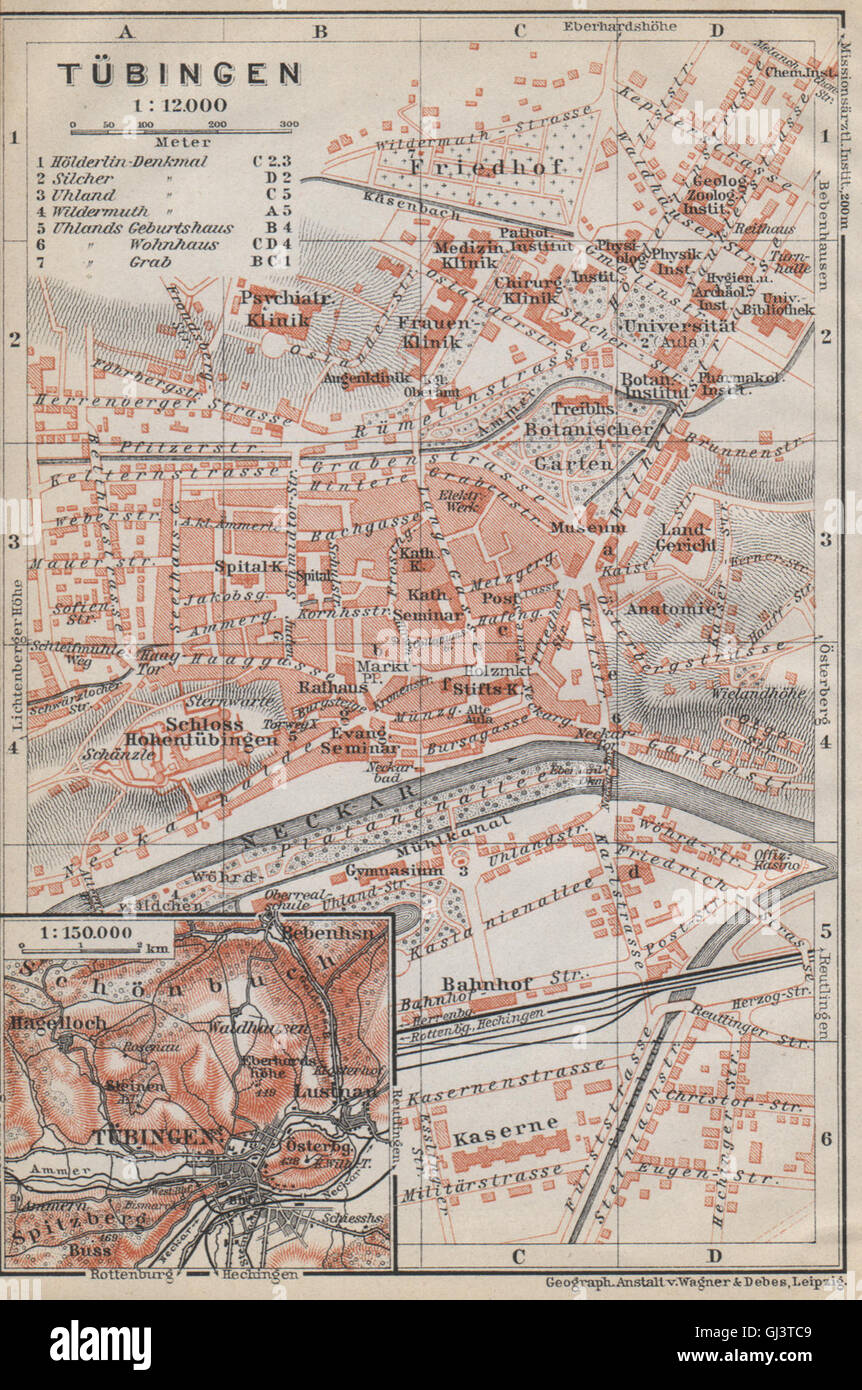 Stadtplan Von Tbingen