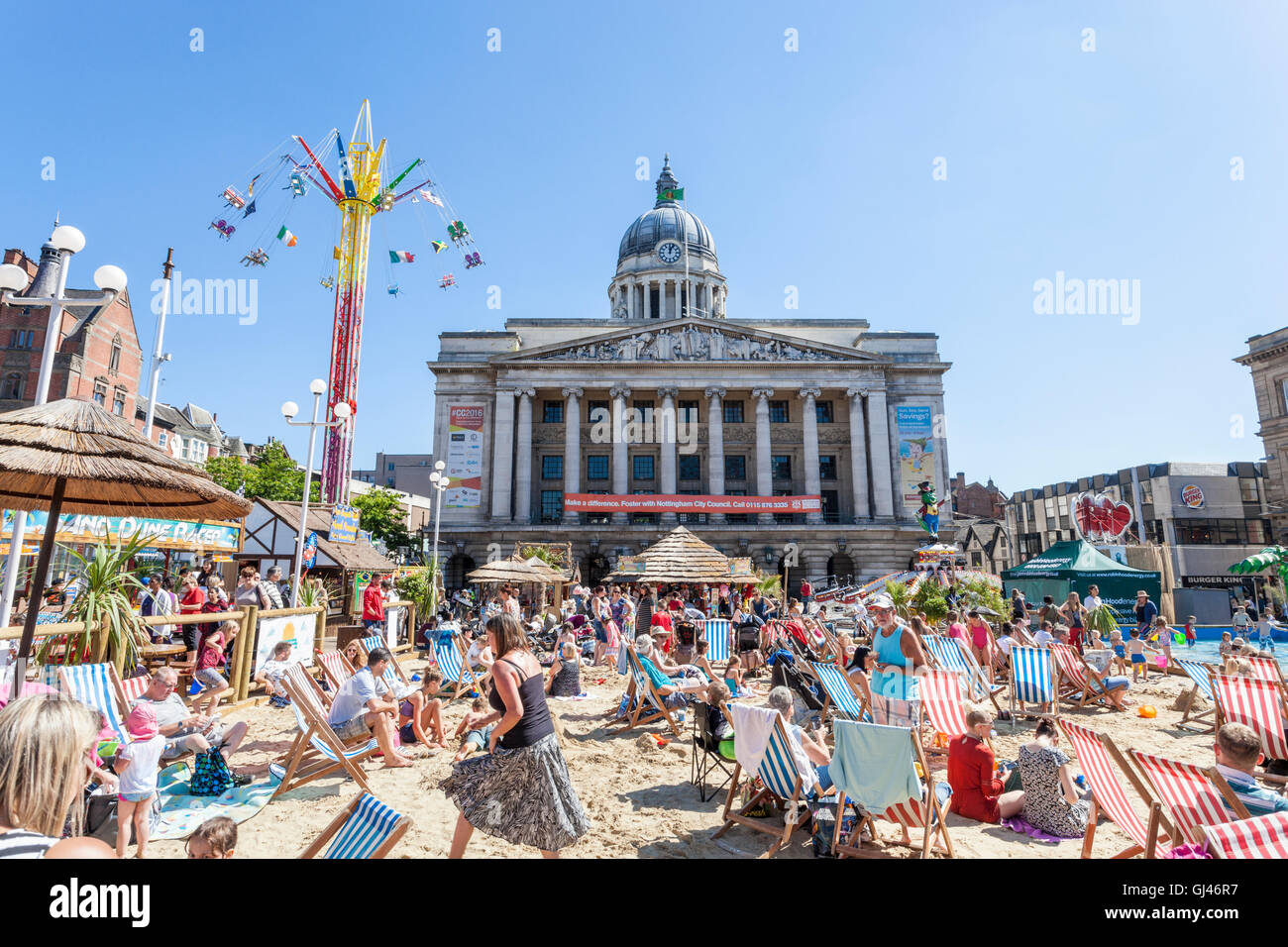 Plage du centre ville de nottinghams Banque de photographies et d ...