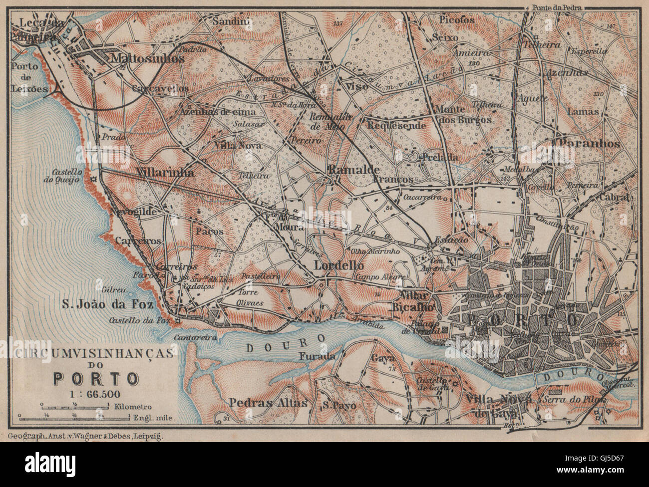 Mappa di matosinhos Banque de photographies et d’images à haute ...