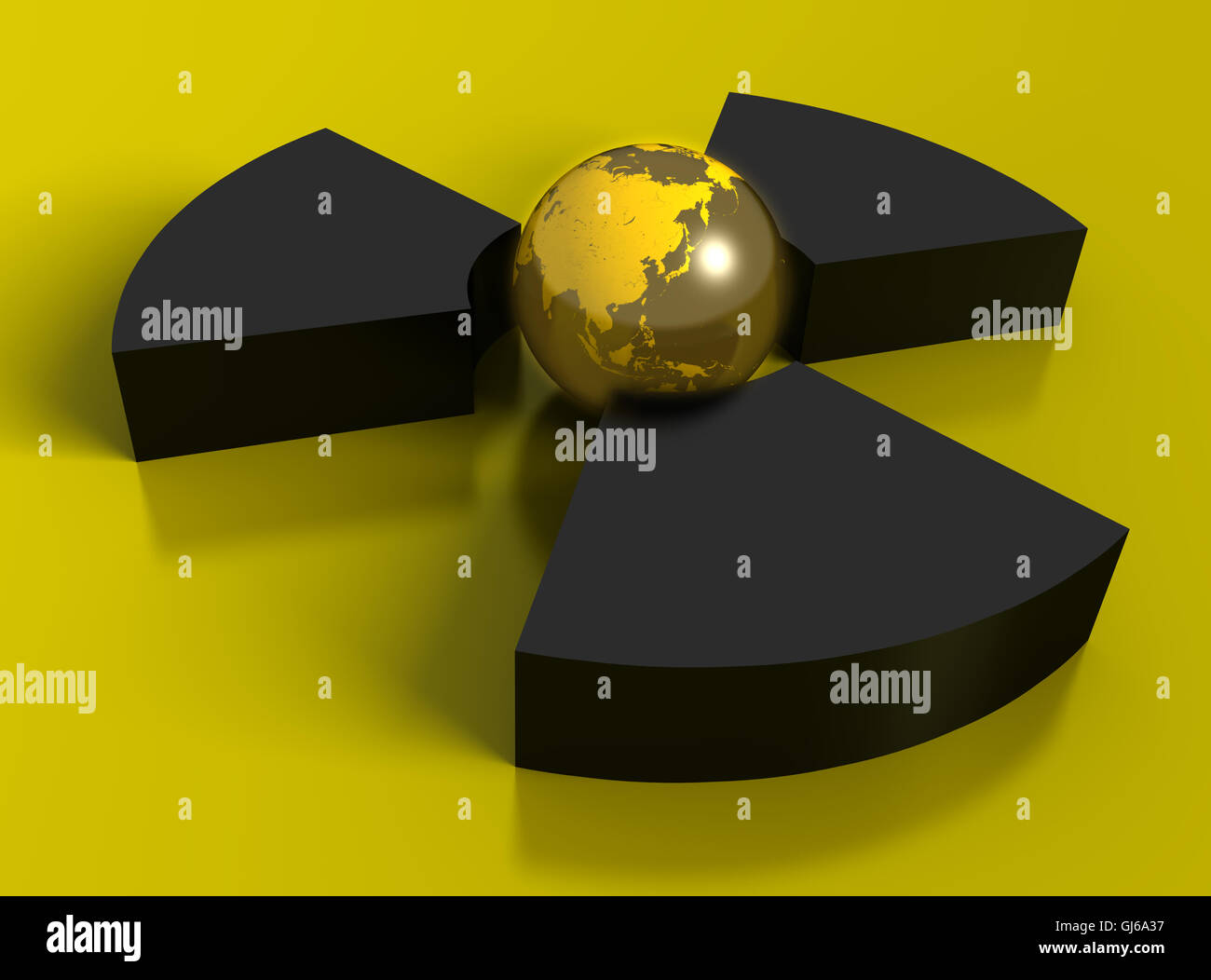 Symbole de la radioactivité Photo Stock - Alamy