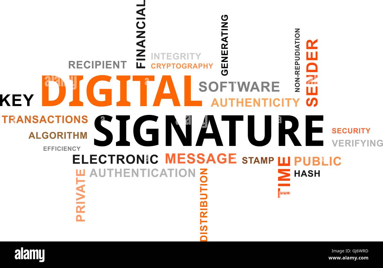 Sa signature Banque d'images vectorielles - Alamy