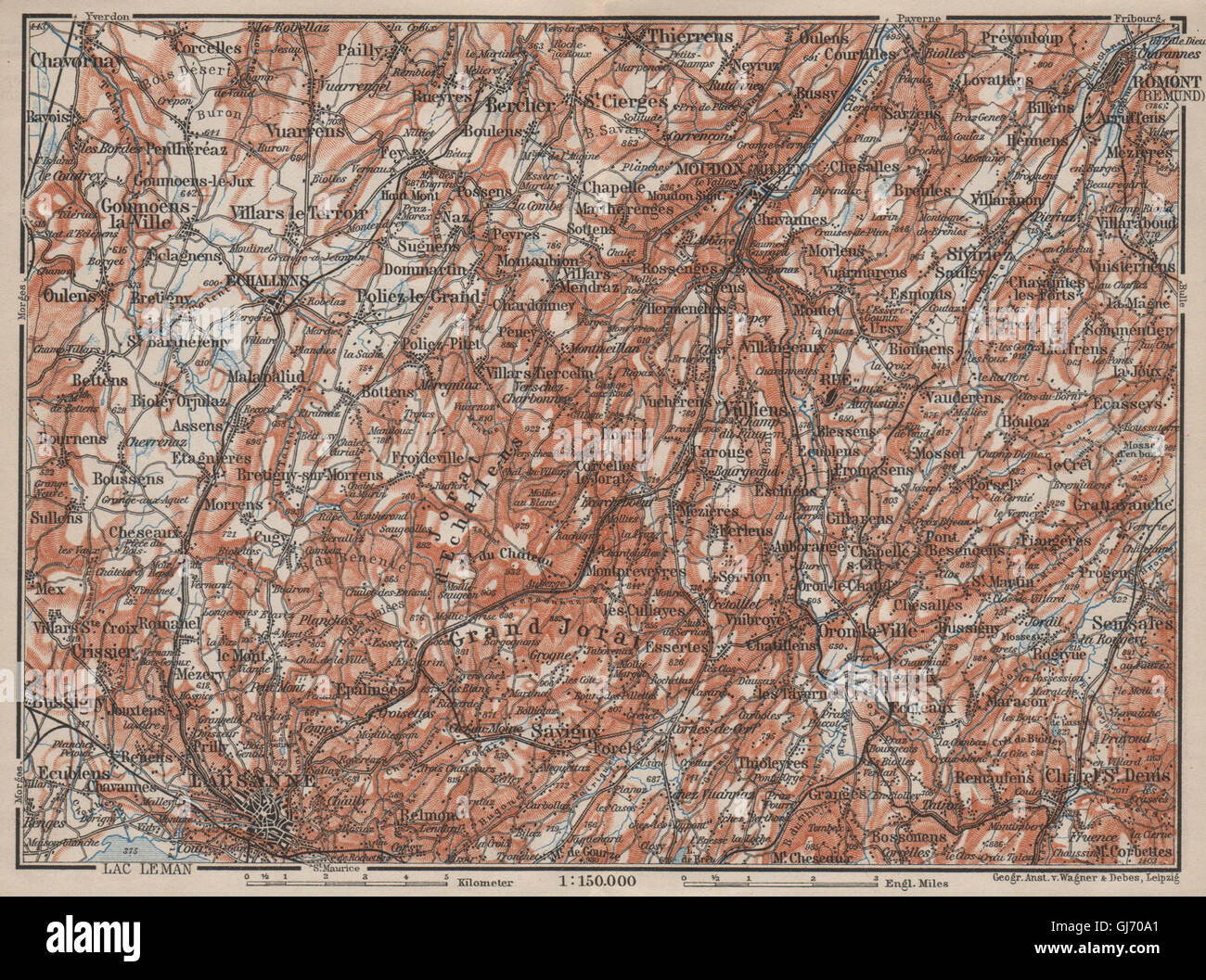 Lausanne map Banque de photographies et d’images à haute résolution - Alamy