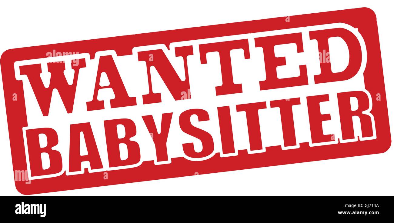 The babysitter Banque d'images vectorielles - Alamy