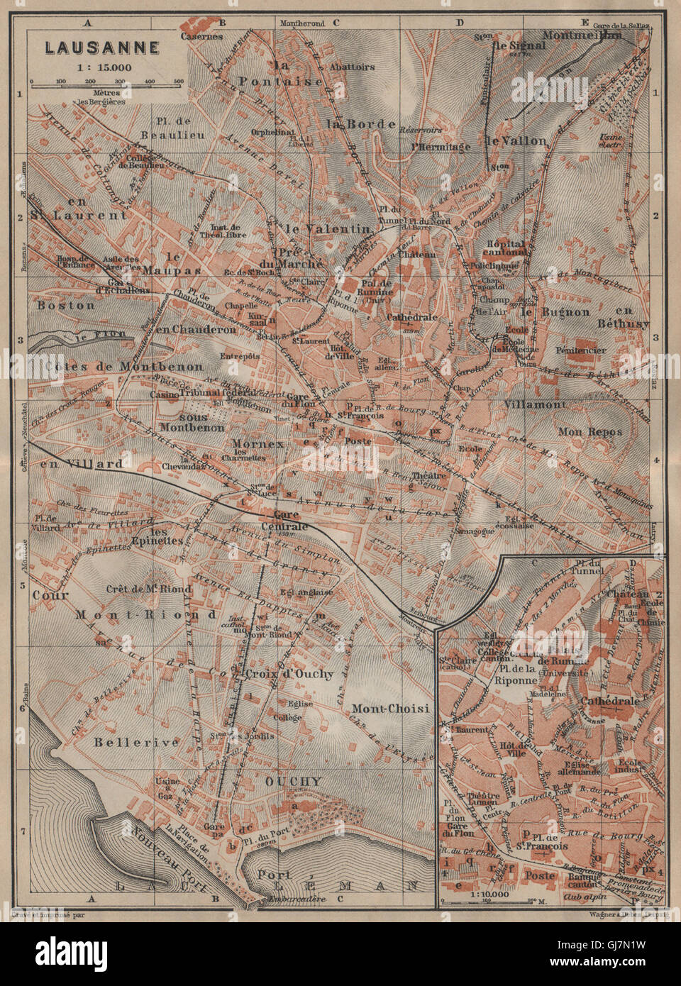 Lausanne map Banque de photographies et d’images à haute résolution - Alamy