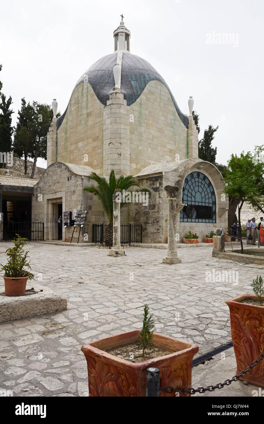 Israël, Jérusalem, église, église des Franciscains, Dominus-Flevit, vue ...