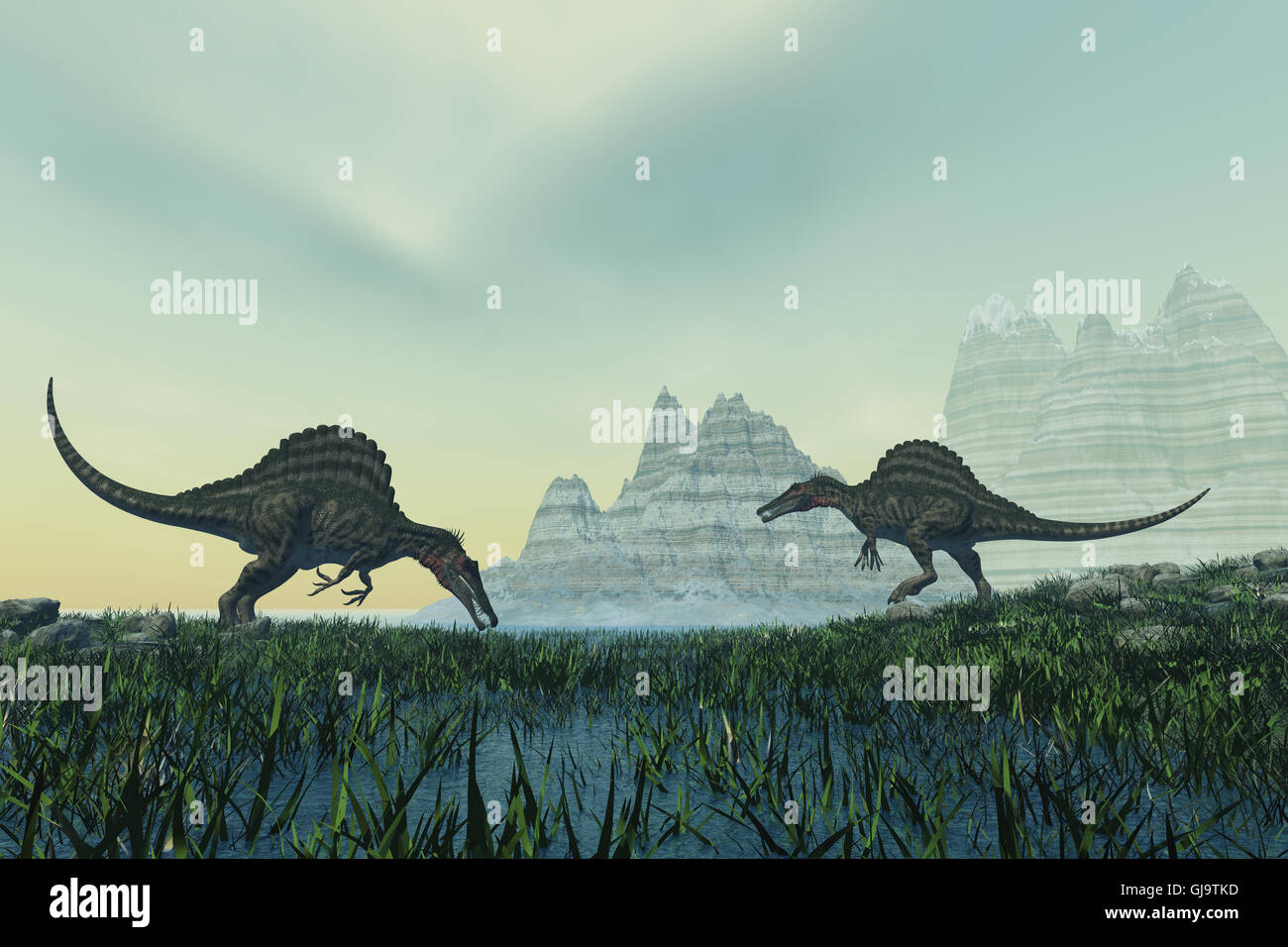 Spinosaurus dinosaur Banque de photographies et d’images à haute résolution - Alamy