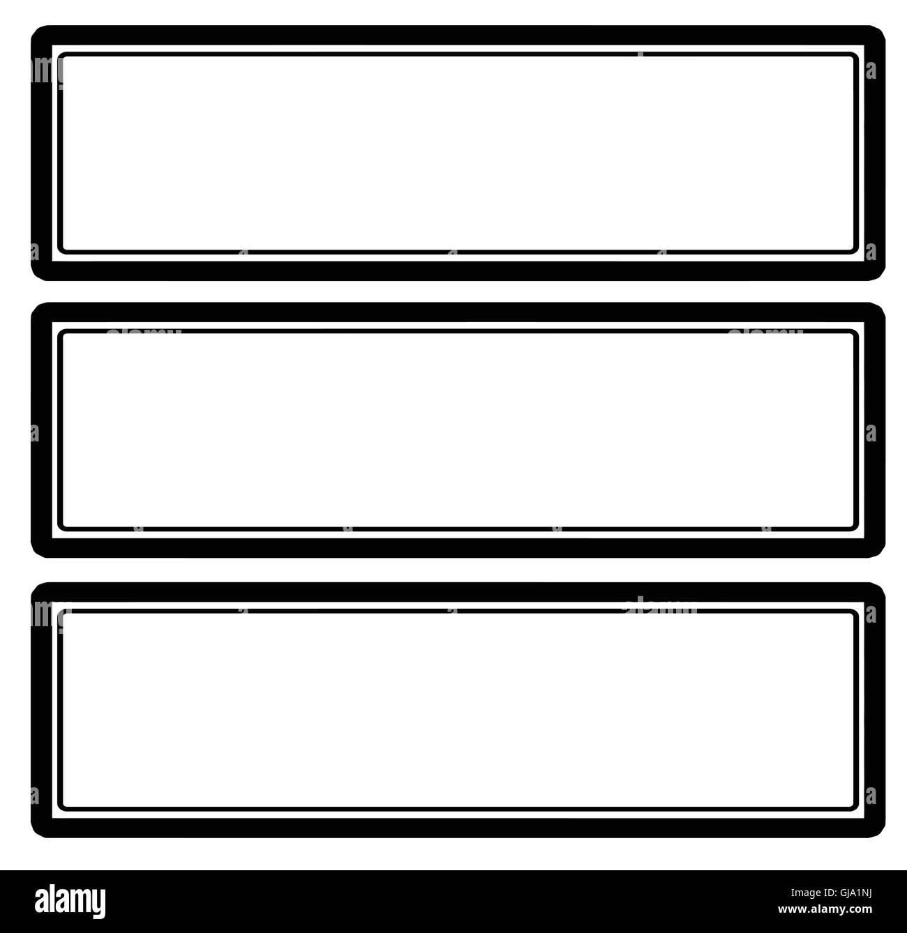 Tampon rectangulaire Banque d'images vectorielles - Alamy