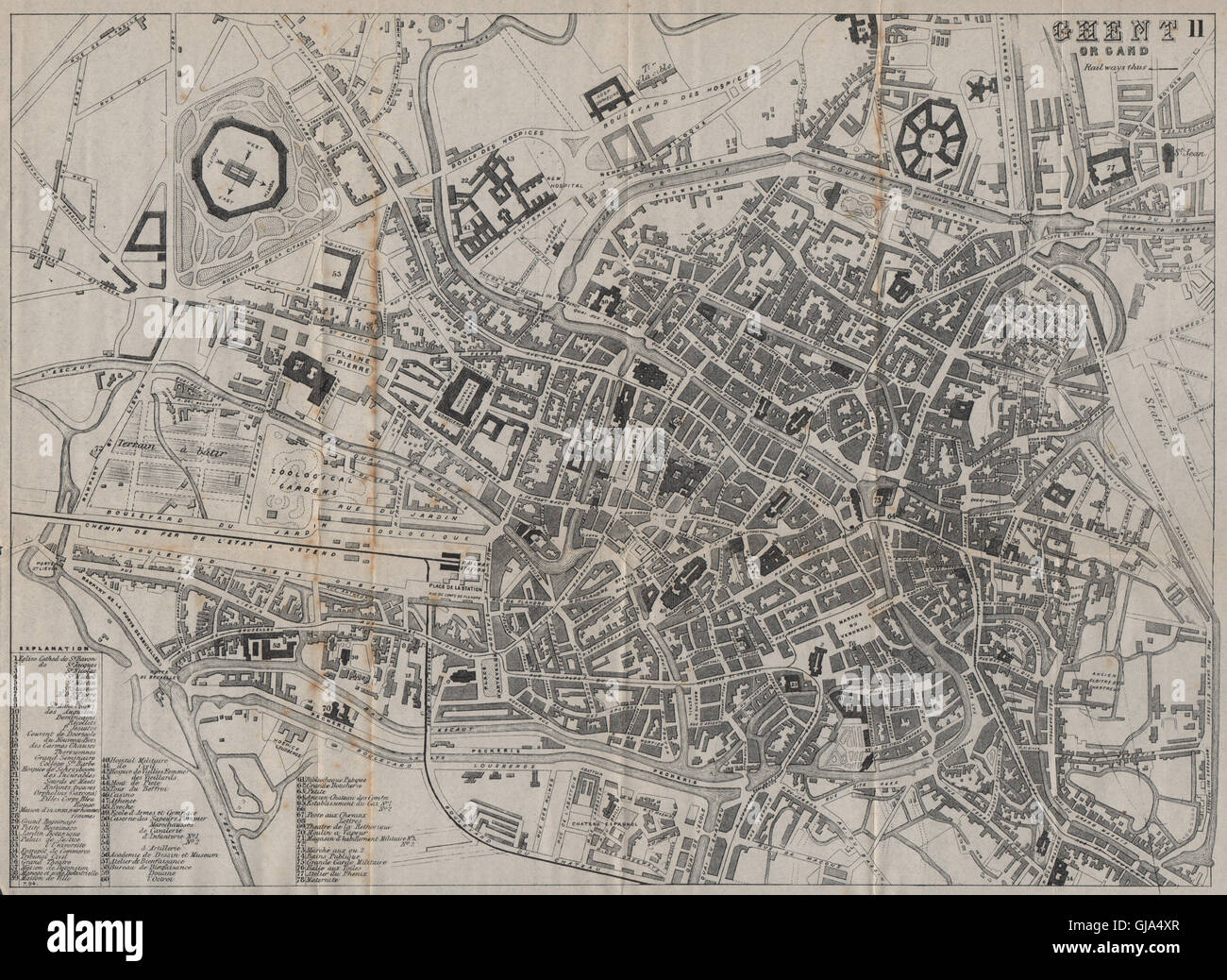 Gand map Banque de photographies et d’images à haute résolution - Alamy