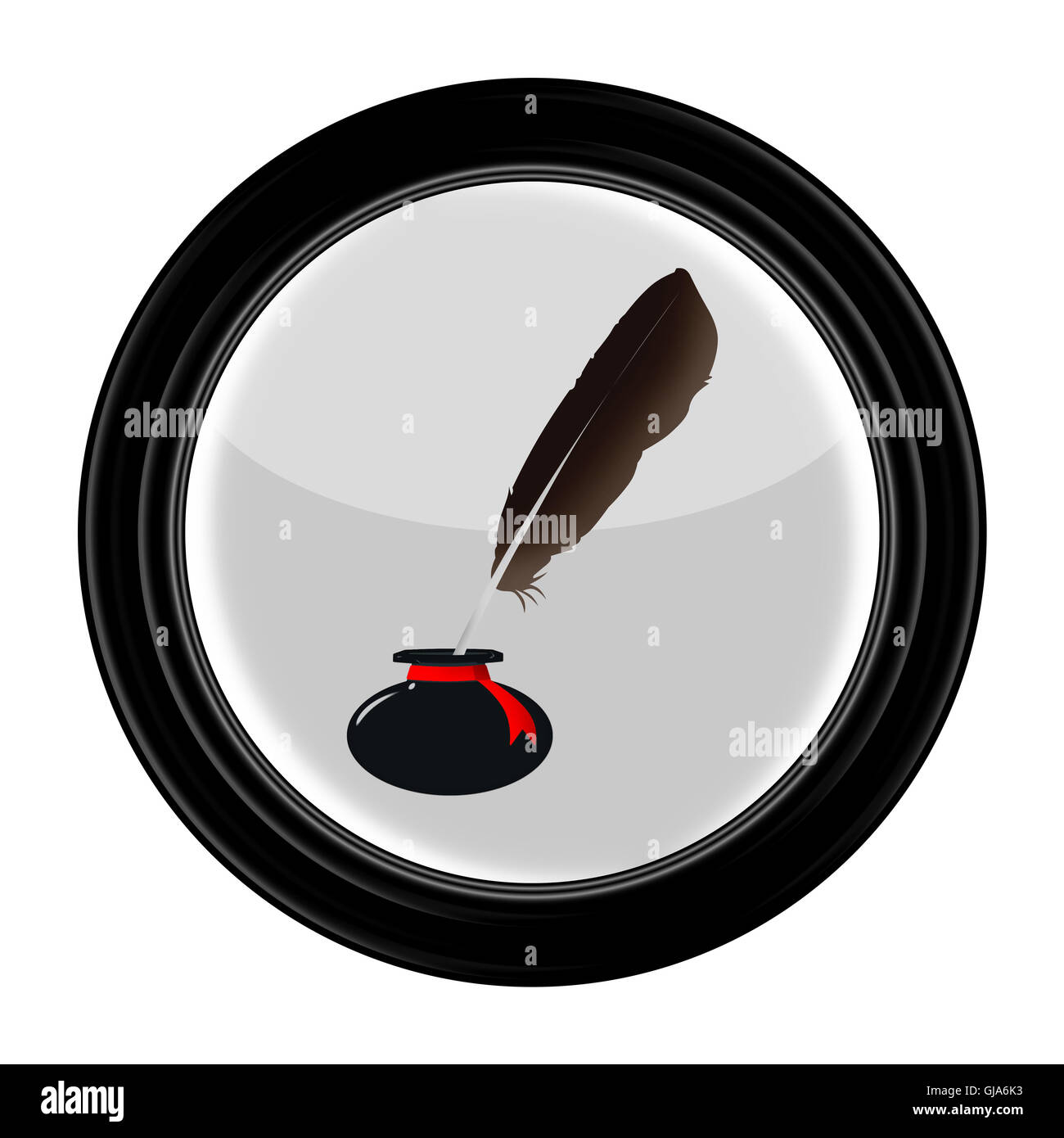 Cadre rond plume Banque de photographies et d’images à haute résolution ...