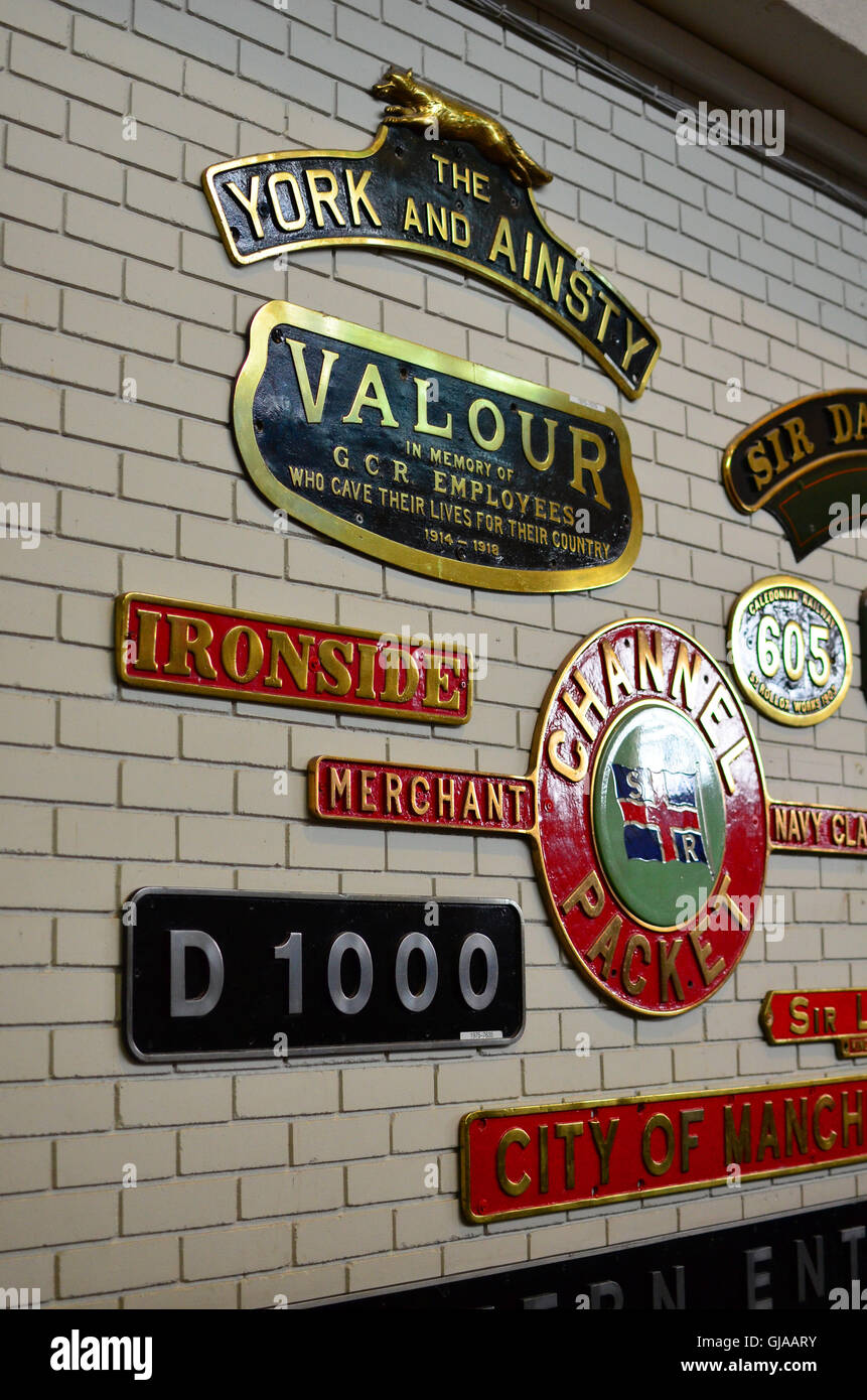 Plaques signalétiques de locomotive Banque de photographies et d’images ...