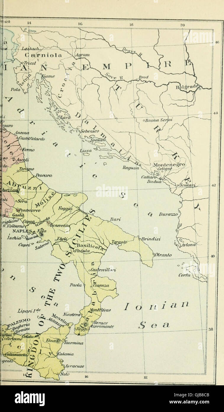 Europe europe 1910 antique map Banque de photographies et d’images à ...