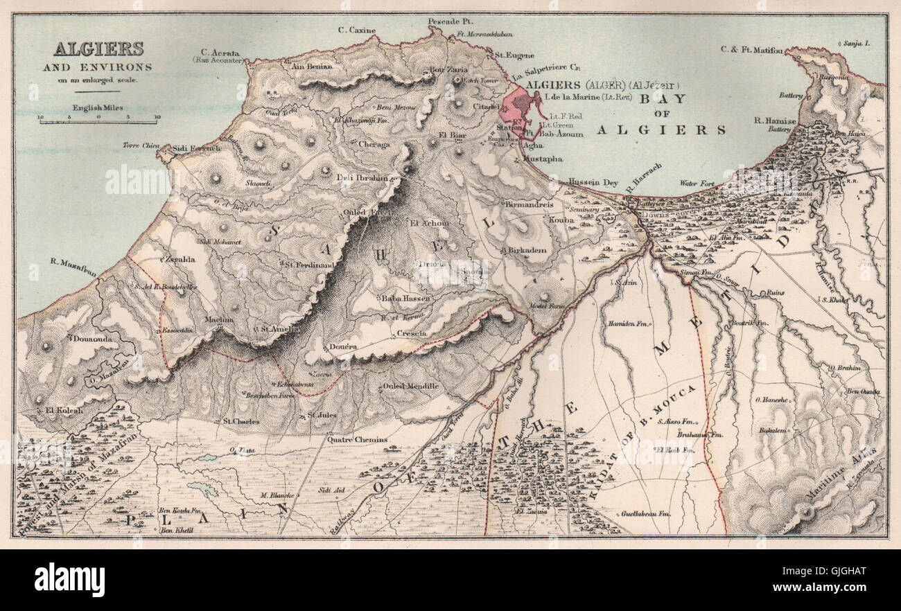 Carte de l'ancien alger Banque de photographies et d’images à haute résolution - Alamy