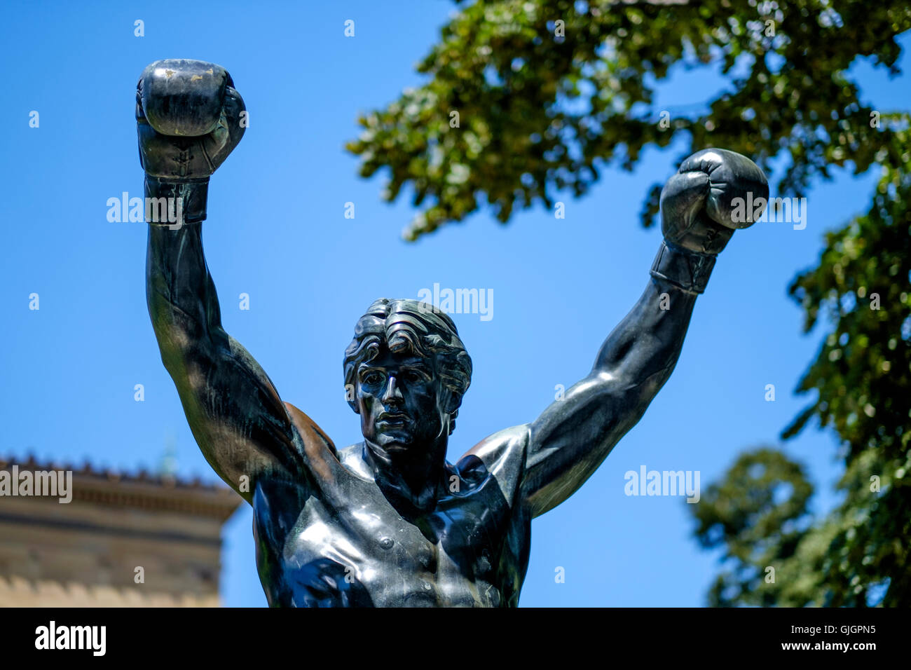 La statue de bronze de Sylvester Stallone comme Rocky Balboa en dehors ...