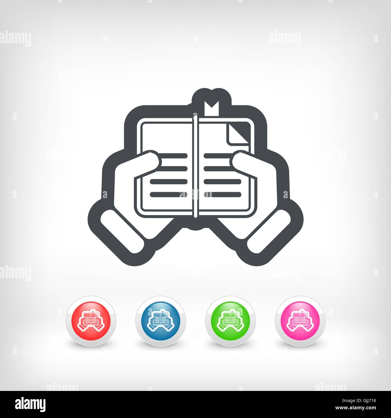 Lire icone Banque d'images vectorielles - Alamy
