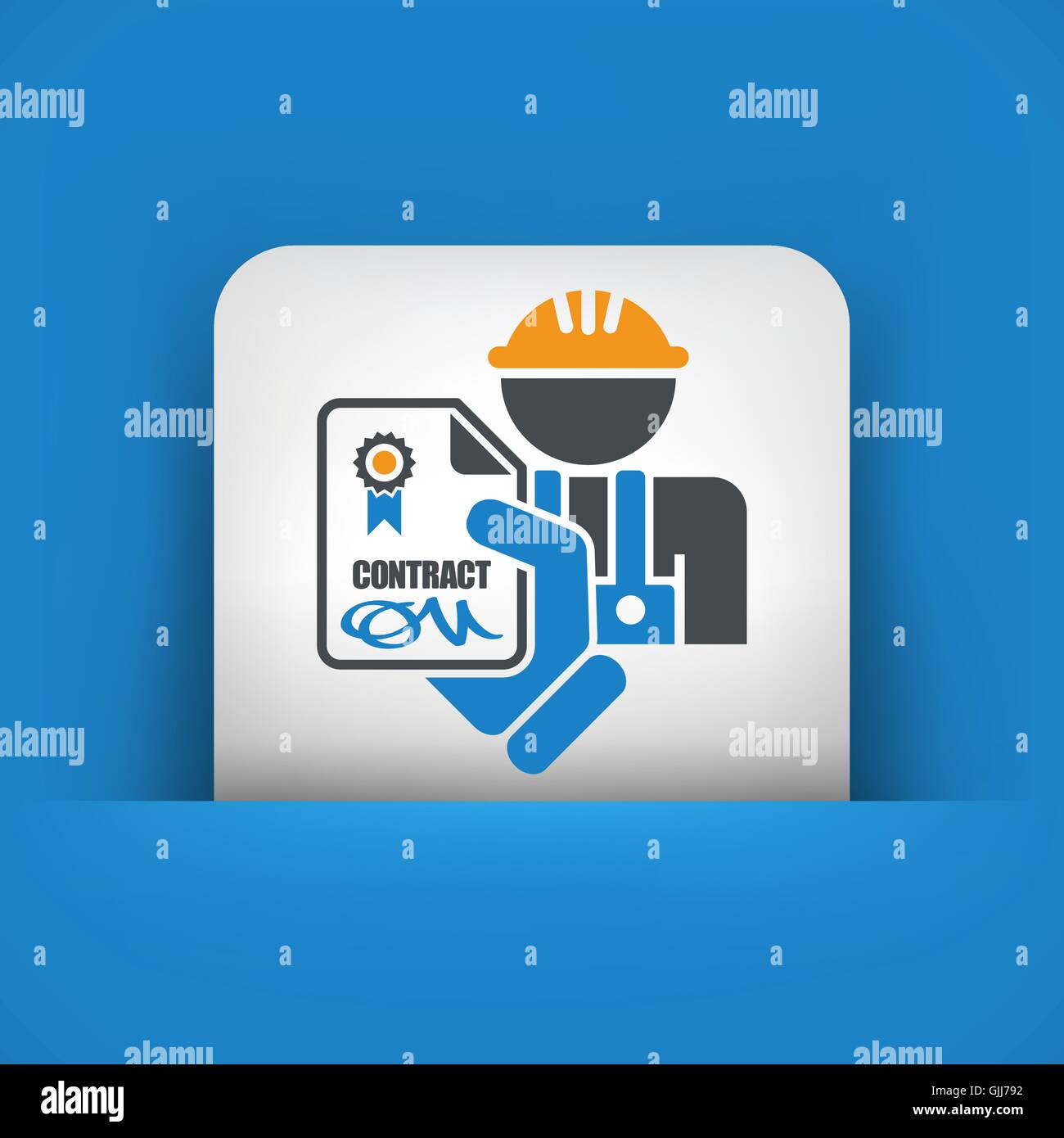 Contrato de trabajo Banque d'images vectorielles - Alamy