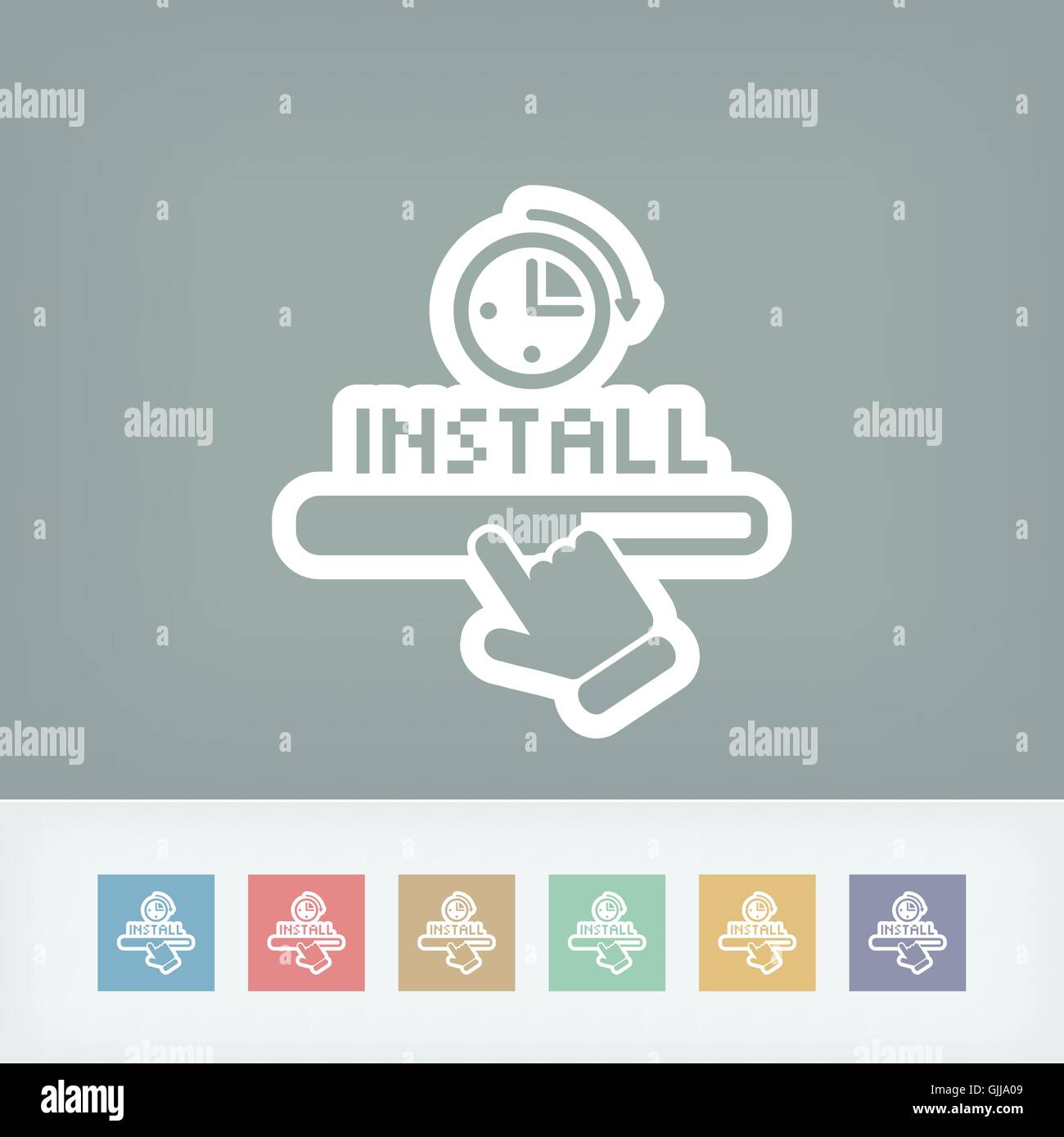 Processus d'installation rapide Banque d'images vectorielles - Alamy