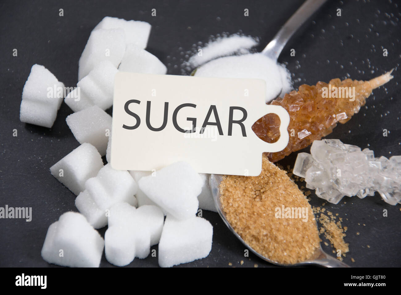 Différents types de sucre Photo Stock - Alamy