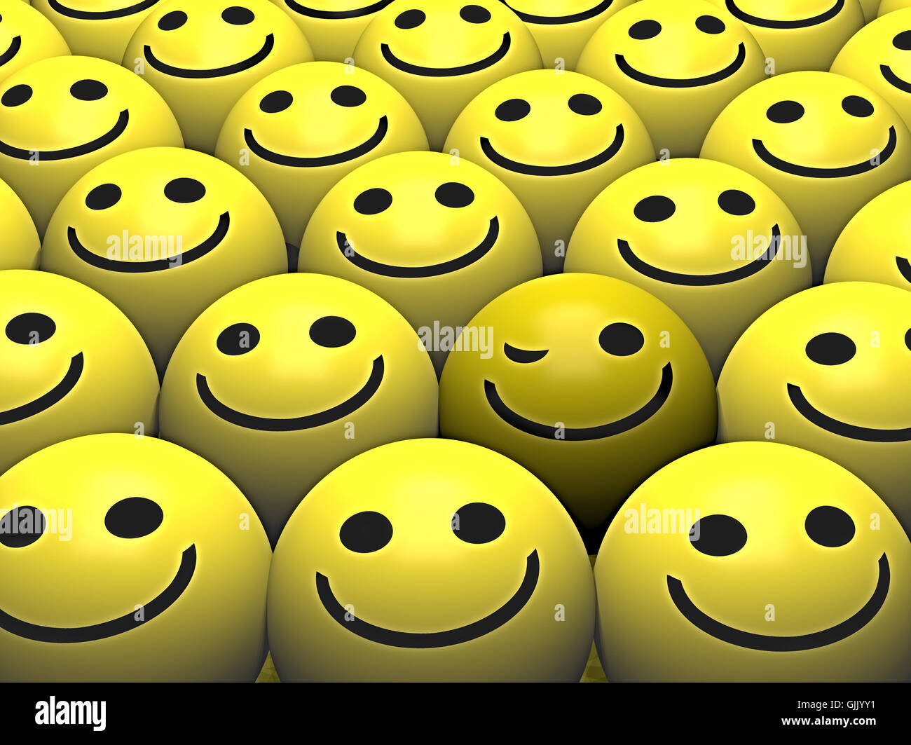 Smiley Clin D'oeil Banque d'image et photos - Alamy