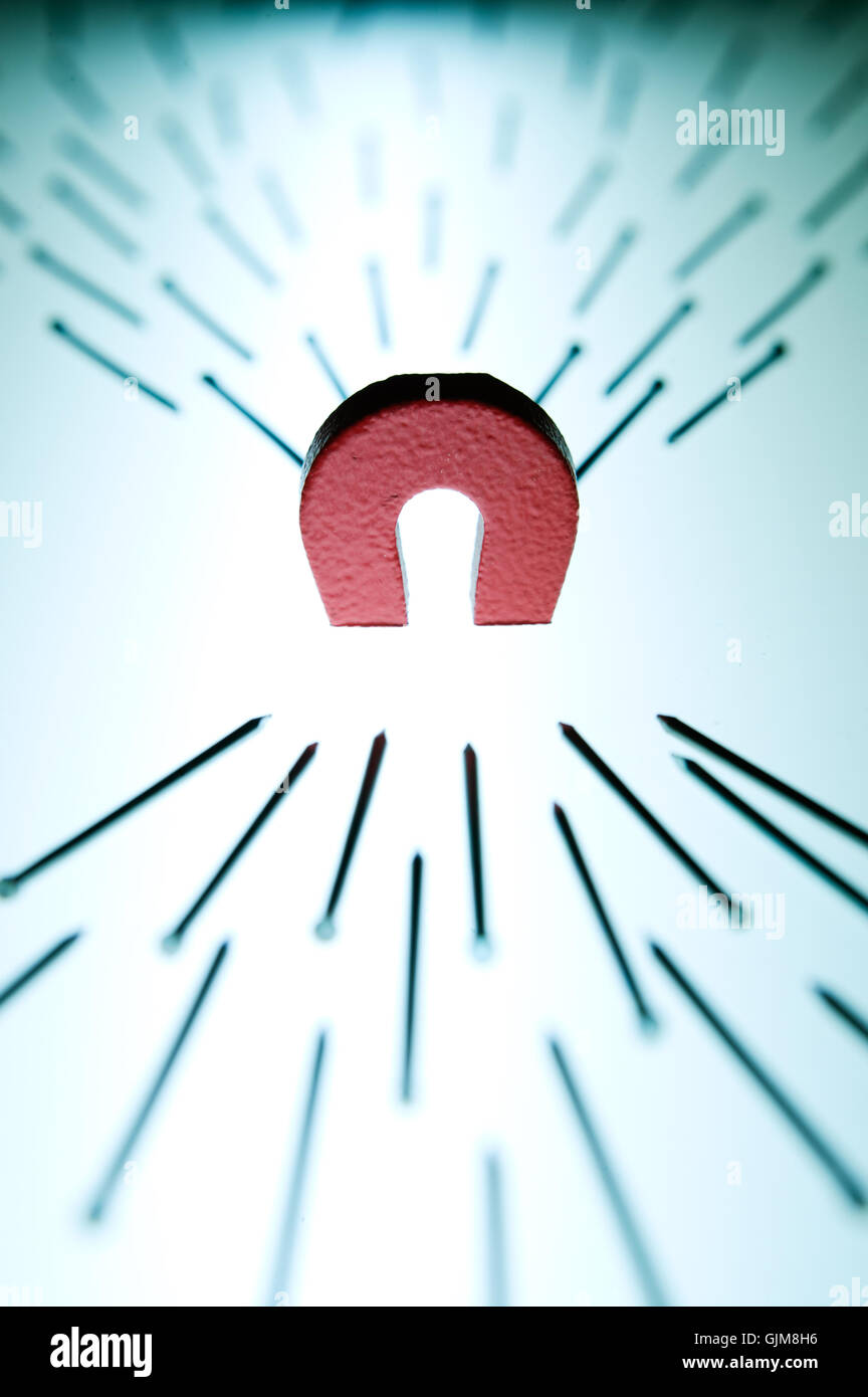 Aimant et clous Banque de photographies et d’images à haute résolution ...