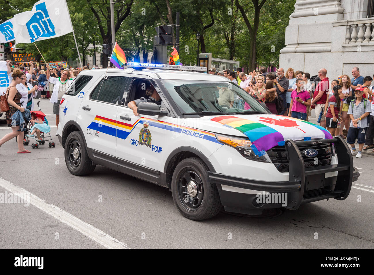 Voiture de police arc en ciel Banque de photographies et d’images à ...