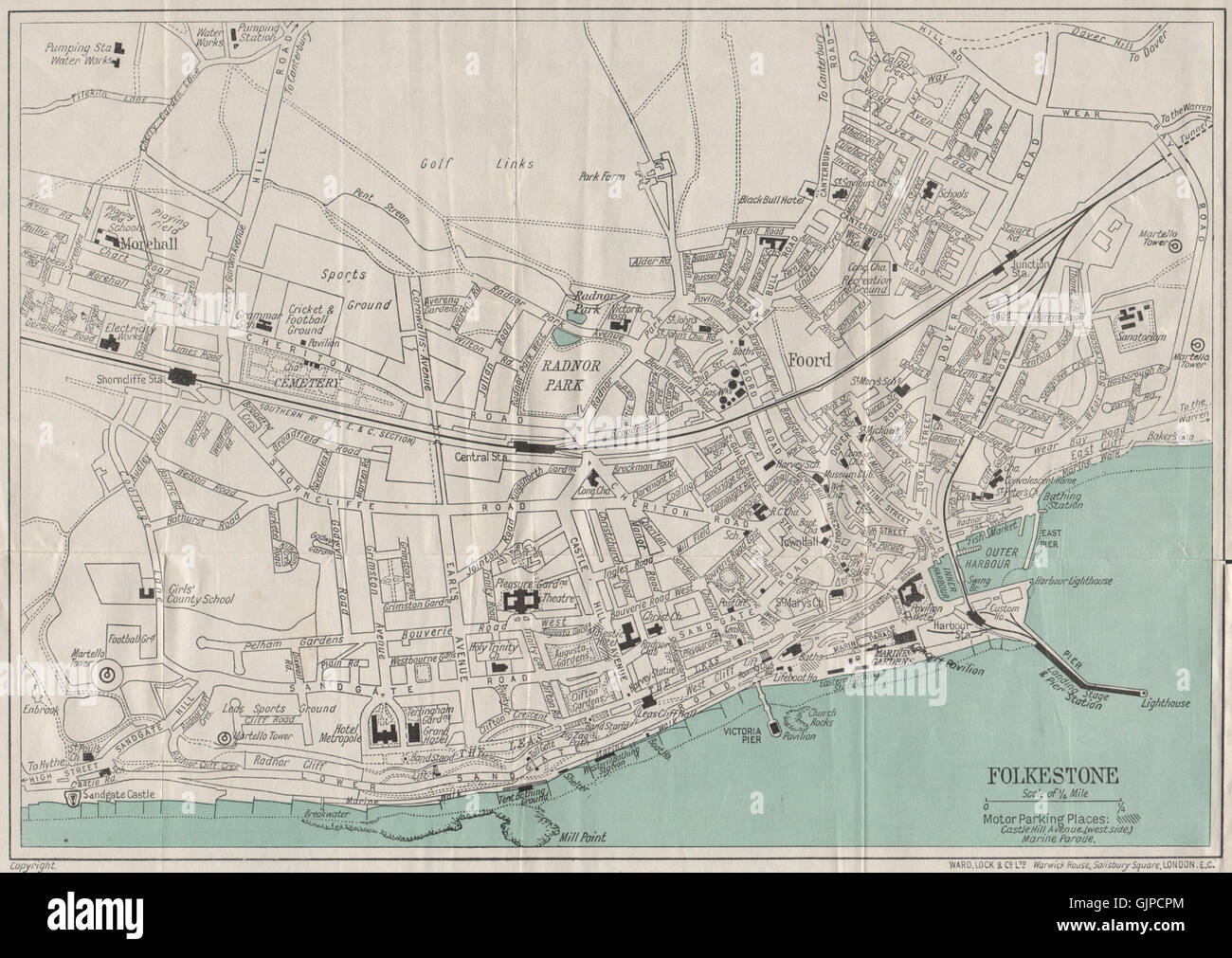 Carte de folkestone Banque de photographies et d’images à haute ...