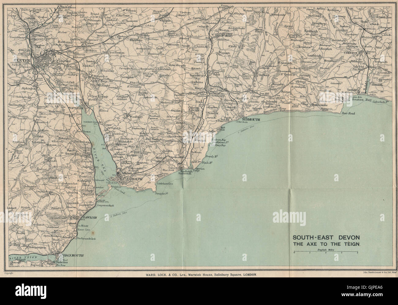 Mappa di exmouth Banque de photographies et d’images à haute résolution ...