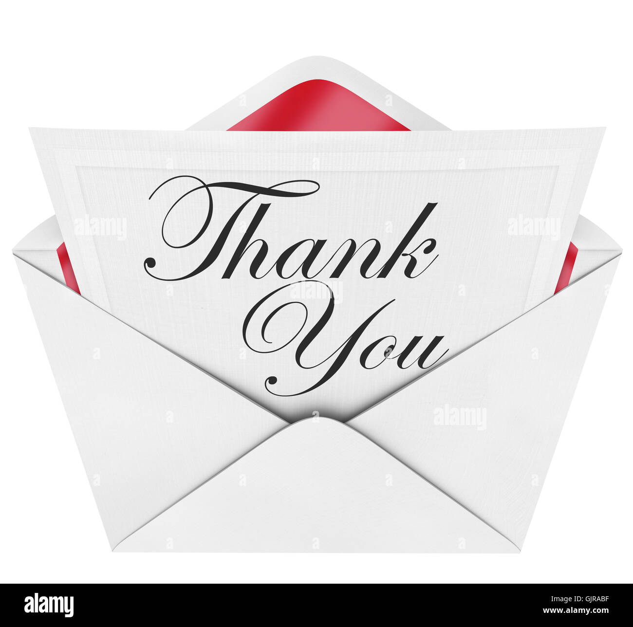 Note de remerciement Banque d'images détourées - Alamy
