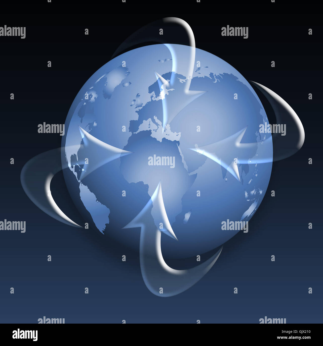 Atlas with globe Banque de photographies et d’images à haute résolution ...