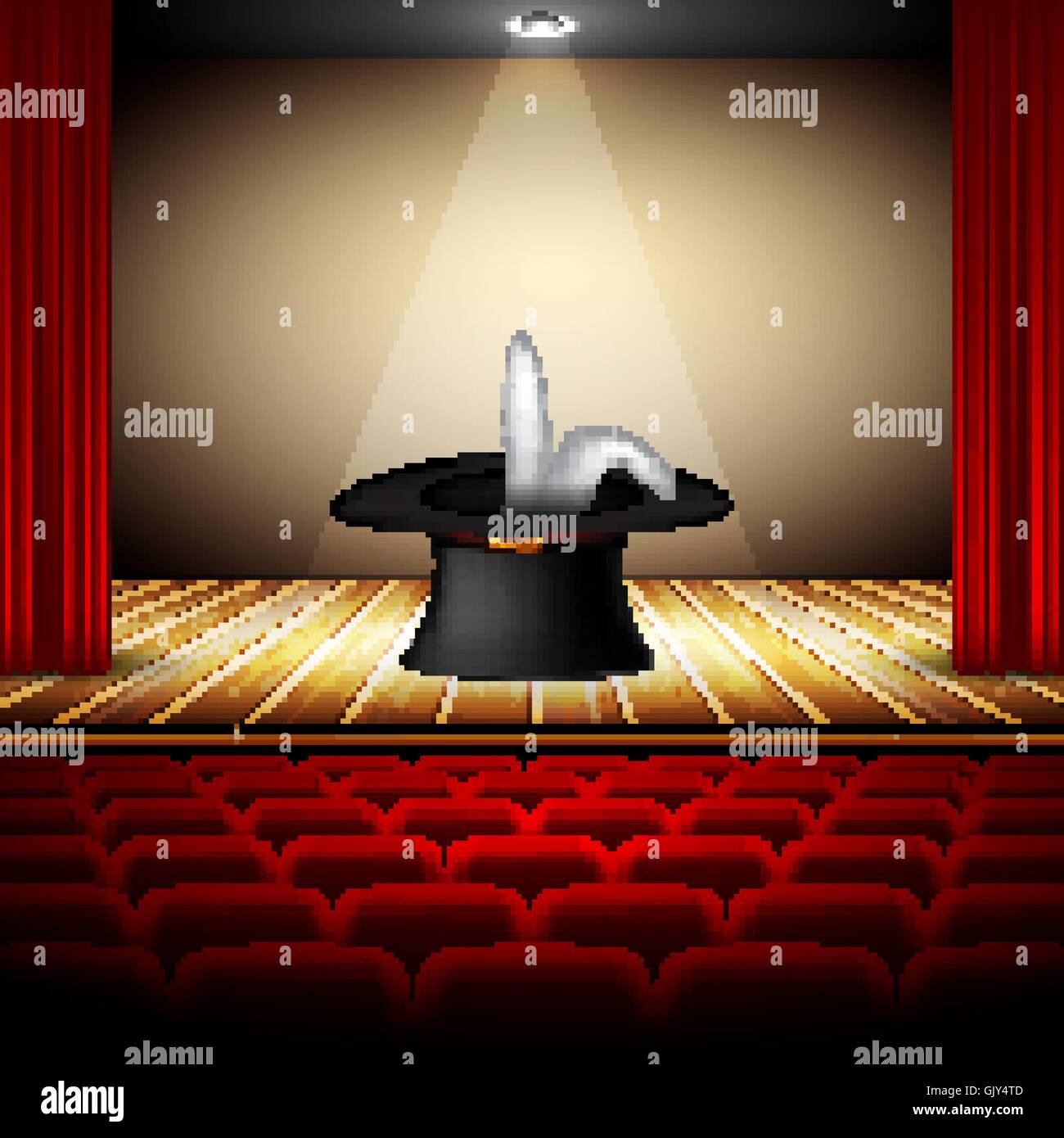 Magicien de chapeau Banque d'images vectorielles - Alamy