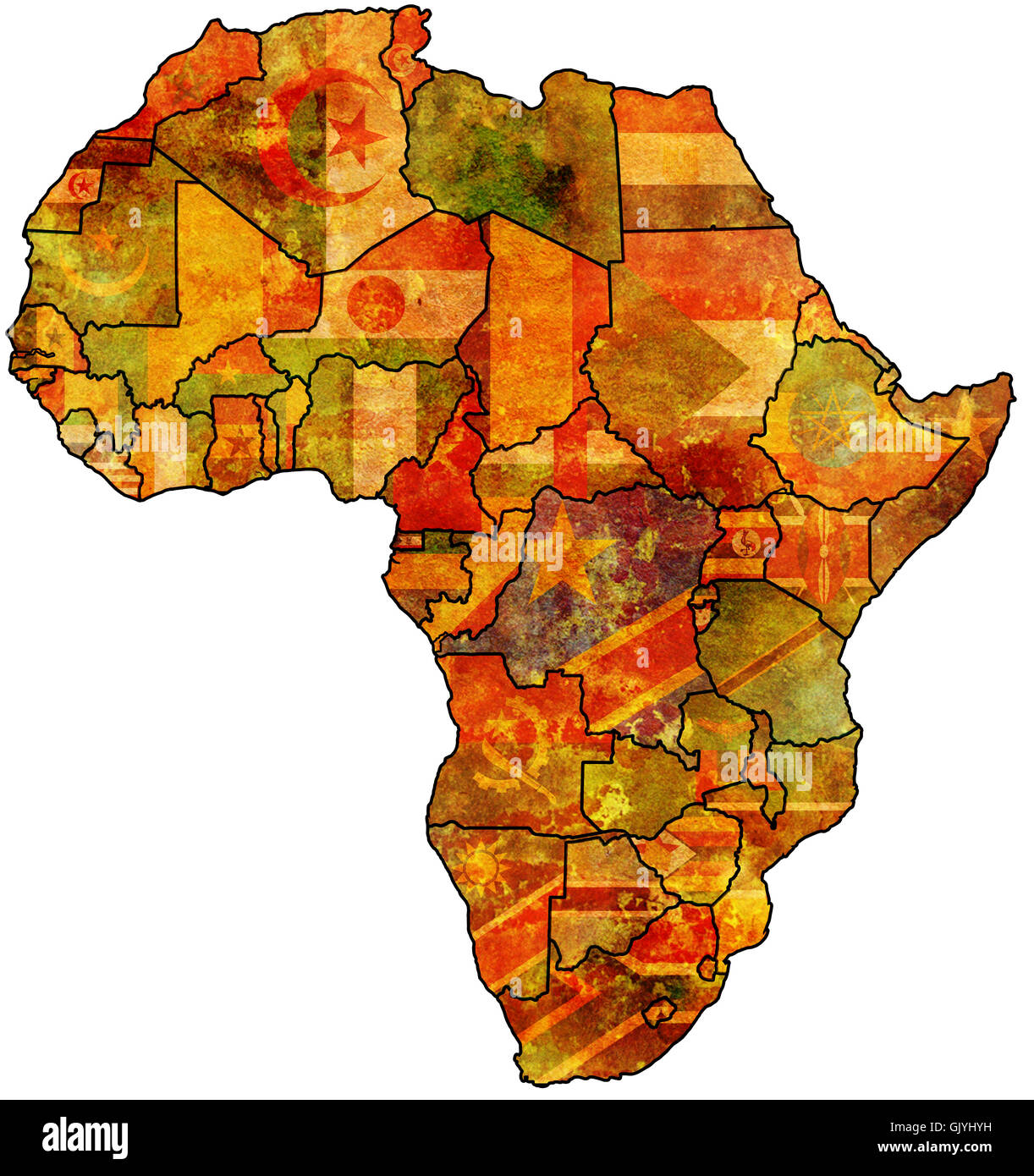 De la feuille map of africa Banque de photographies et d’images à haute ...