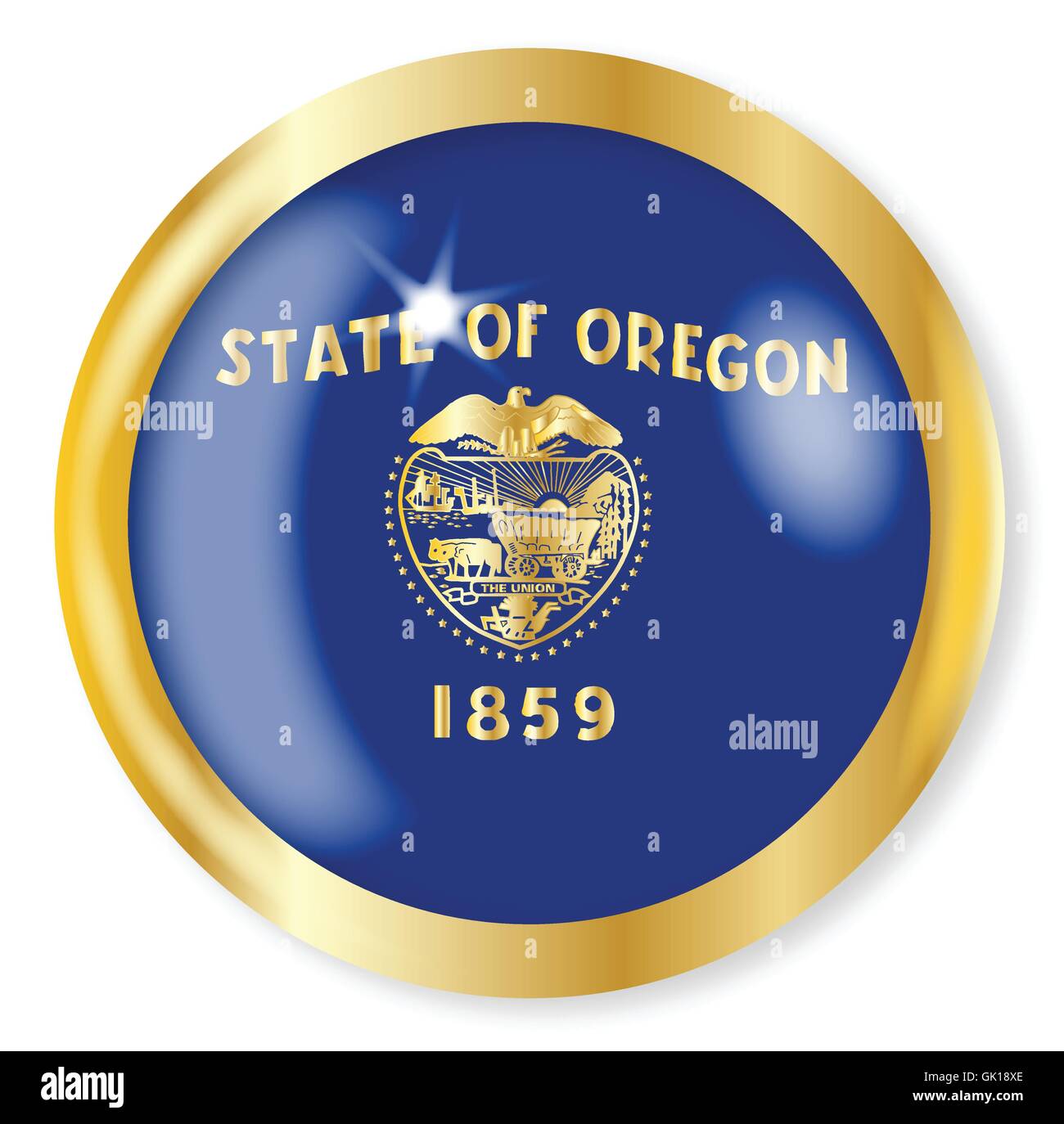 Symbole de l'oregon Banque d'images vectorielles - Alamy