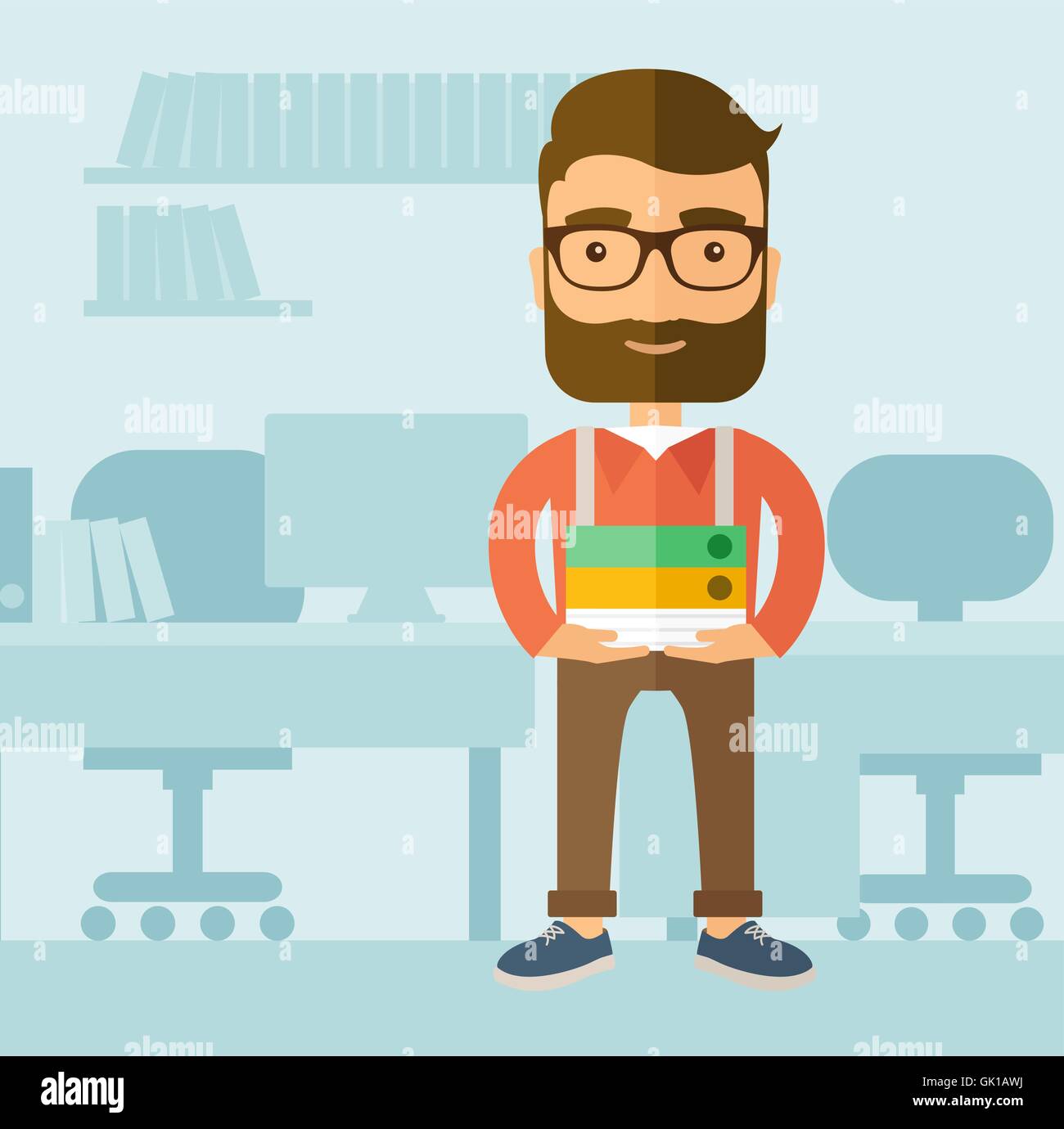 Travail de commis Banque d'images vectorielles - Alamy