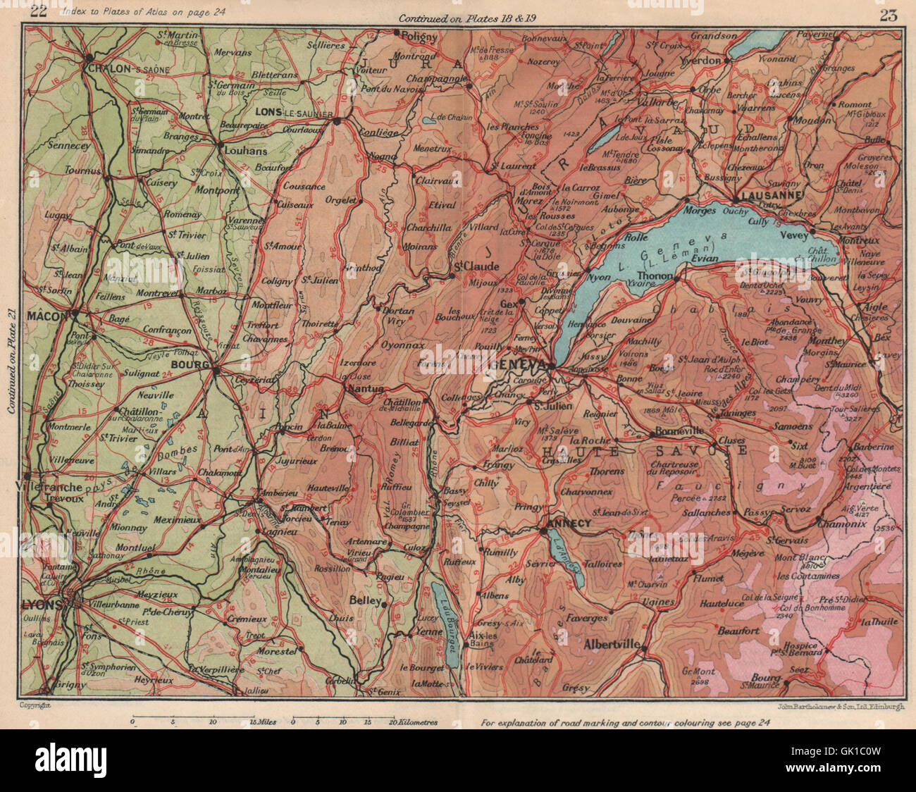 France map 1930 Banque de photographies et d’images à haute résolution ...