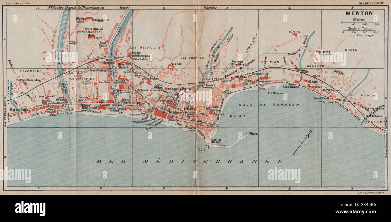 Plan ville de menton Banque de photographies et d’images à haute ...
