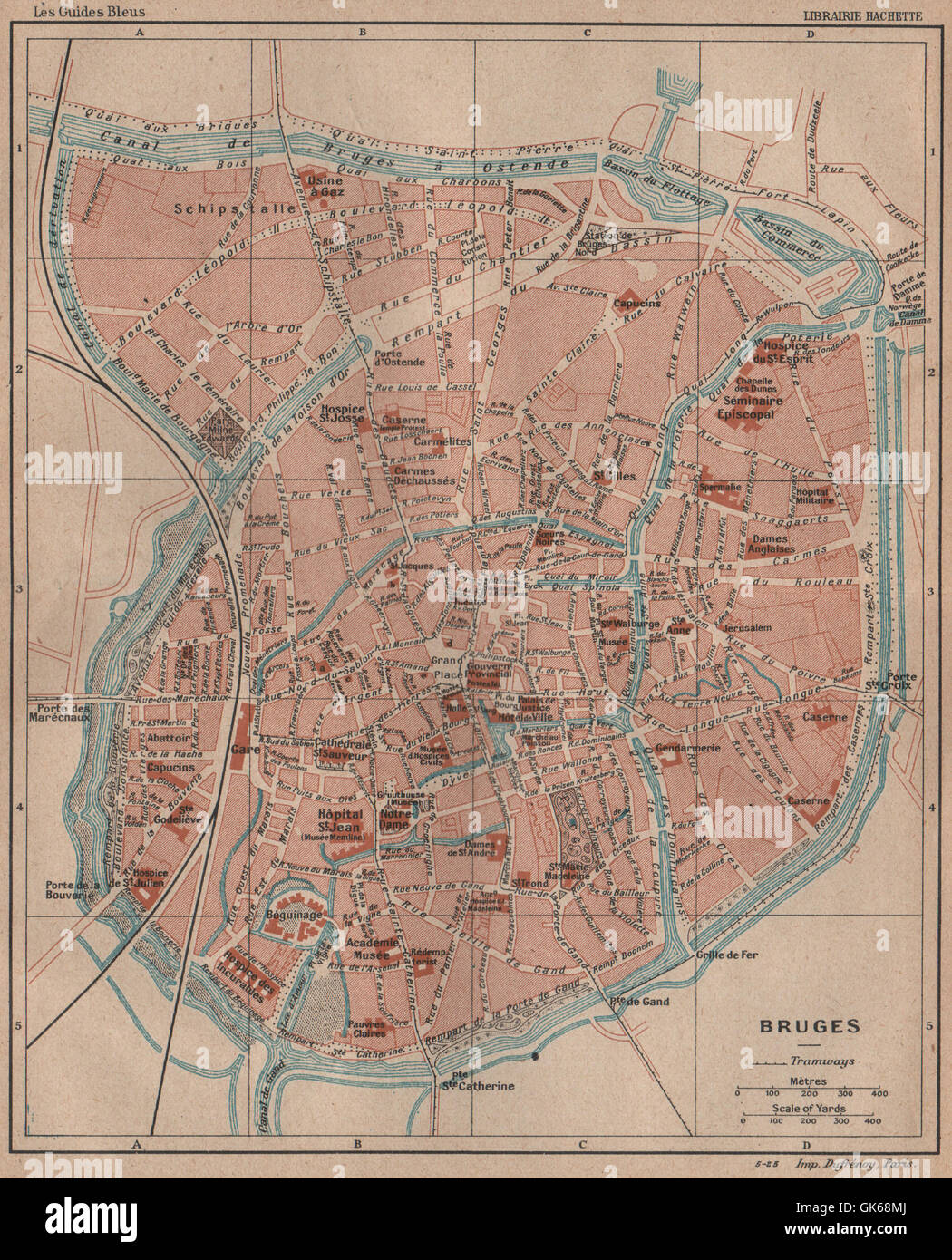 BRUGES BRUGGE. Plan Plan de la ville ville d'époque de la ville ...