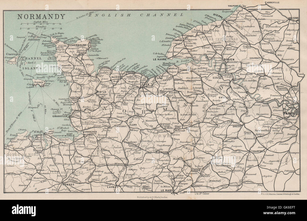 Mappa normandie Banque de photographies et d’images à haute résolution ...