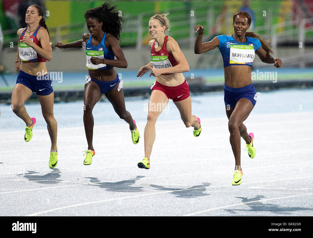Rio de Janeiro, RJ, Brésil. Août 18, 2016. Athlétisme aux jeux olympiques : médaille d'Dalilah ...