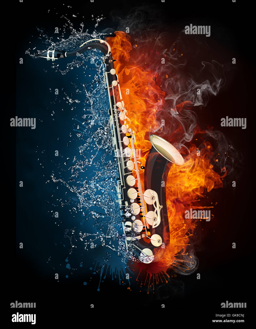 Saxophone illustration Banque de photographies et d’images à haute ...