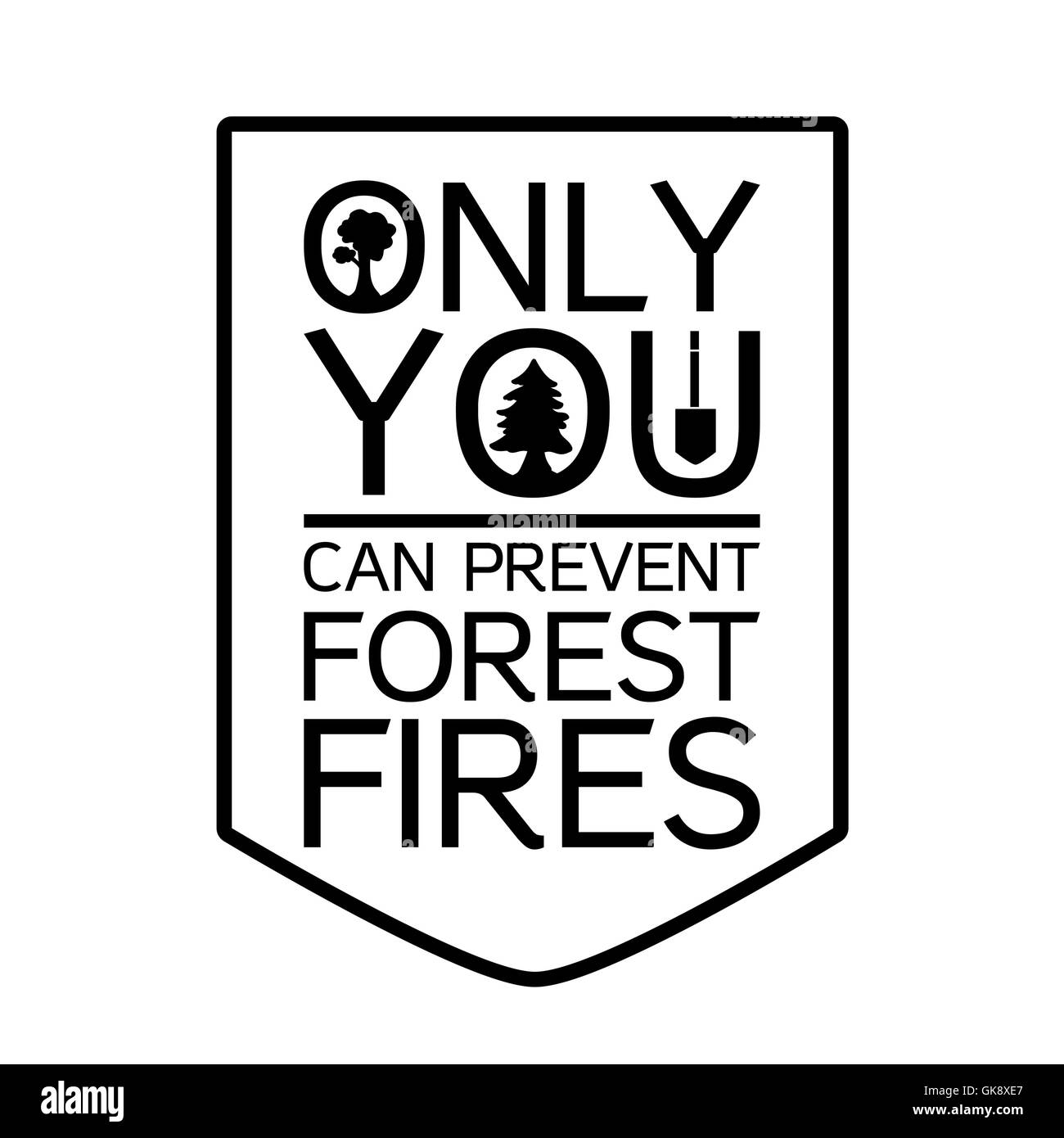 Forêt de protection Banque d'images vectorielles - Alamy