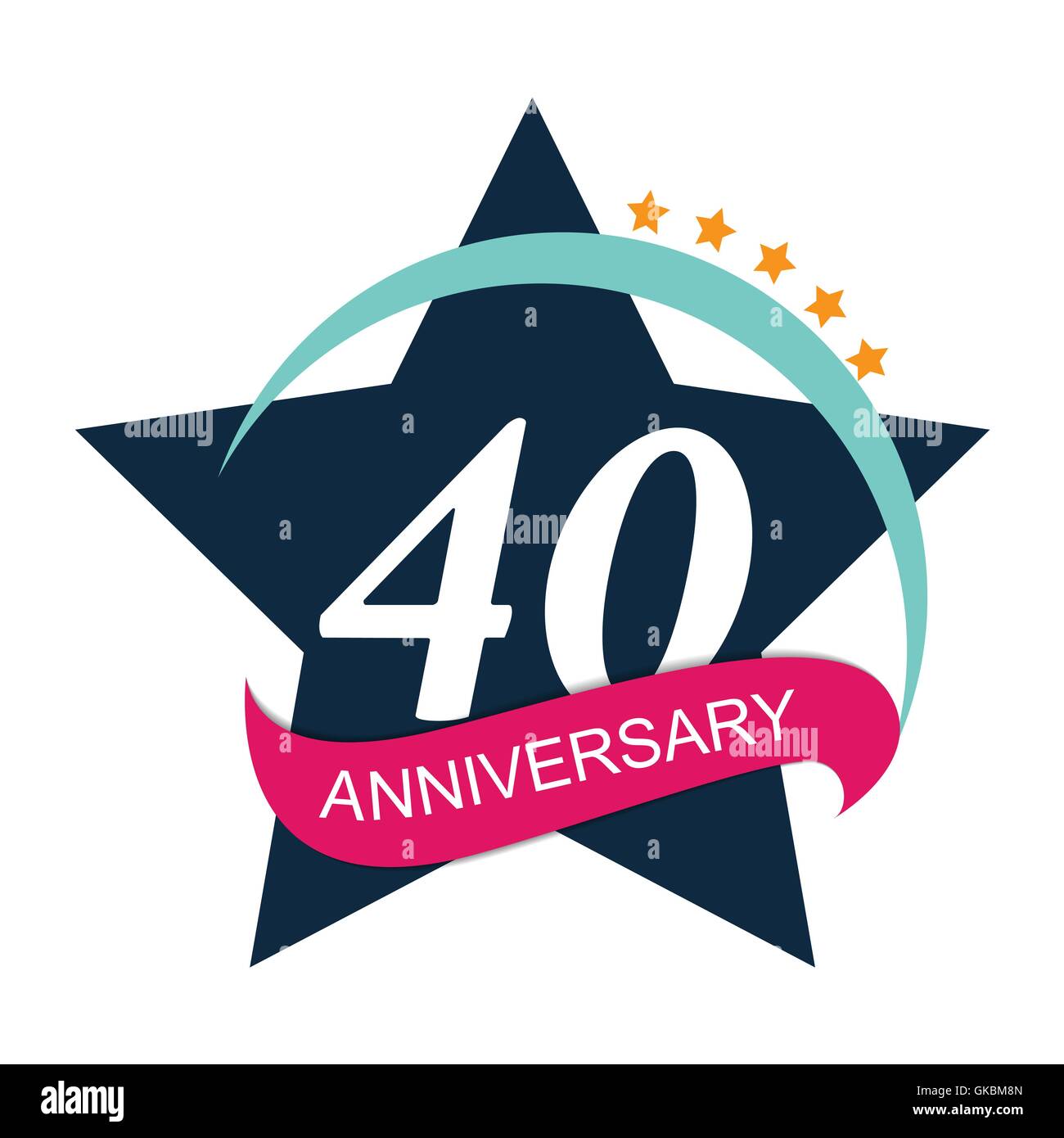 Logo anniversaire 40 ans Banque d'images vectorielles - Page 3 - Alamy