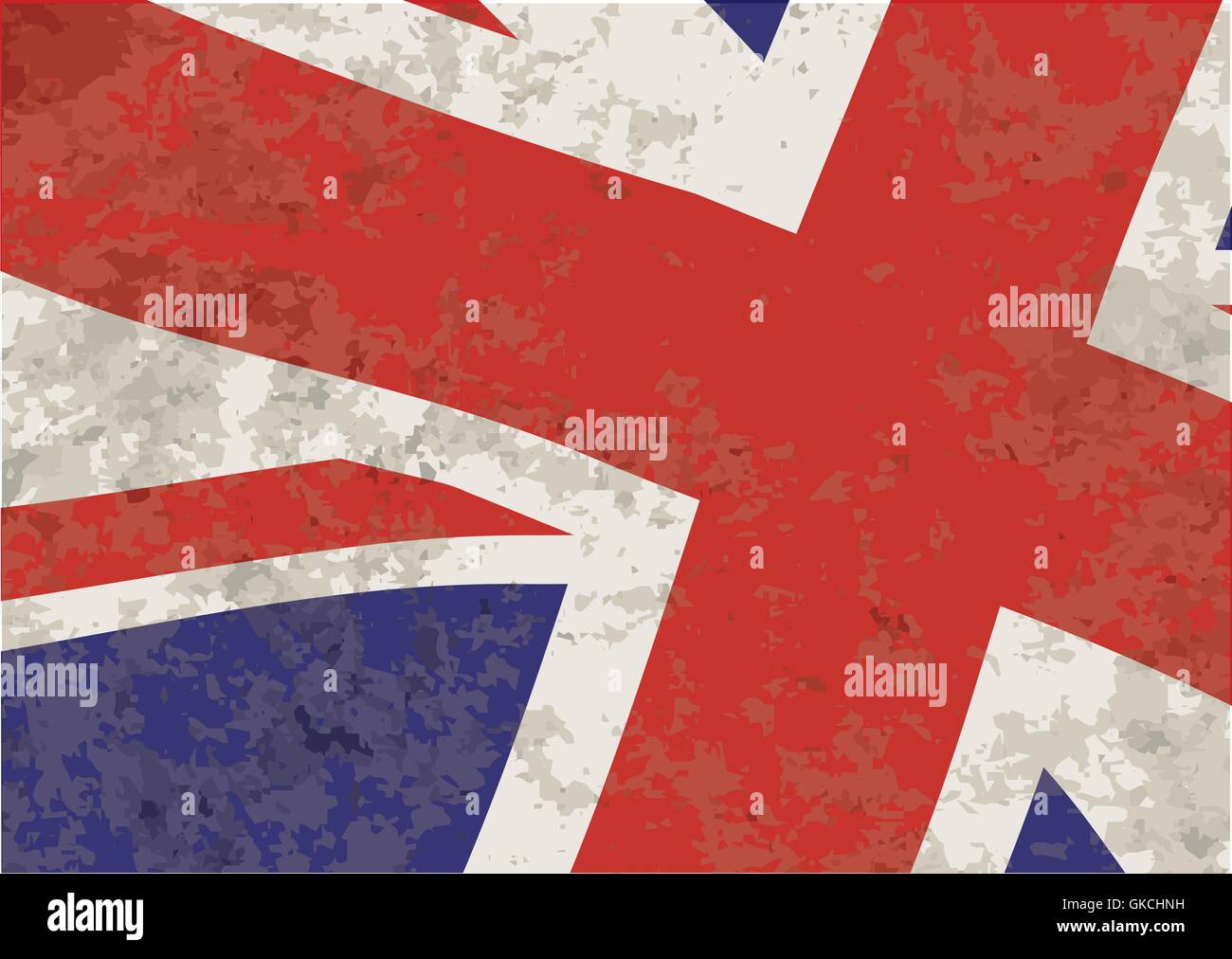 Agitant le drapeau union jack Banque d'images vectorielles - Alamy