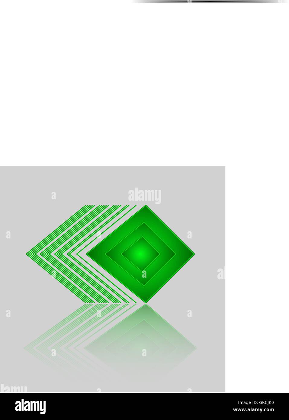 Triangle vert Banque d'images vectorielles - Alamy