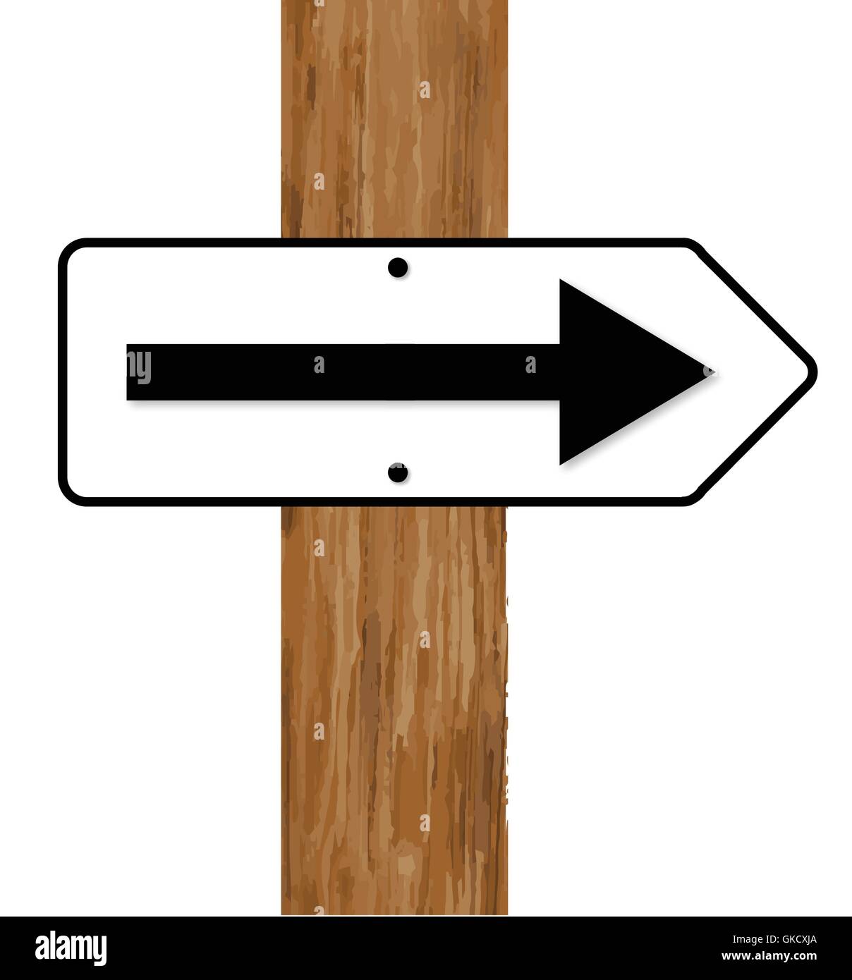 Fleche de signalisation Banque d'images vectorielles - Alamy