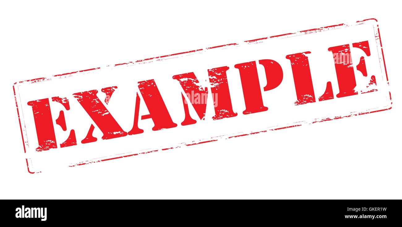 Votre exemple Banque d'images vectorielles - Alamy