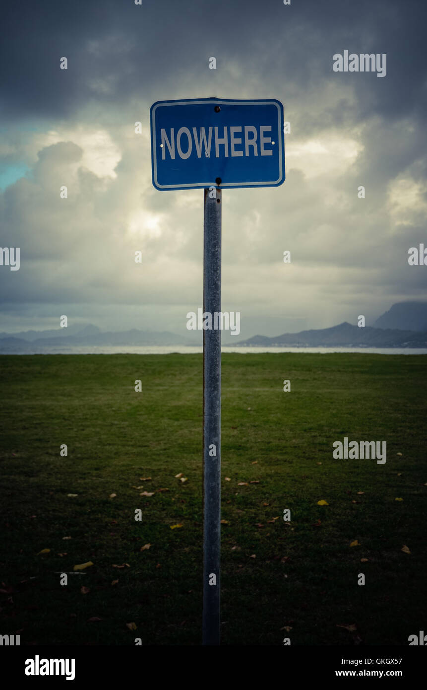 Nowhere sign Banque de photographies et d’images à haute résolution - Alamy