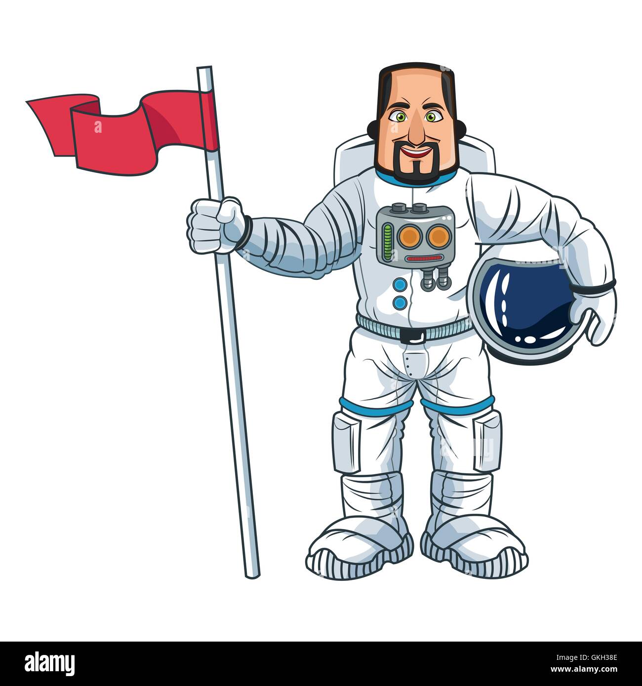 Mission spatiale nasa homme astronaute Banque d'images vectorielles - Alamy